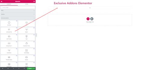 how to configure and style animated text widget with elementor
