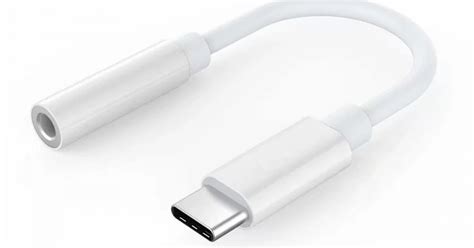 USB Type C To 3 5mm Audio Jack Adapter White