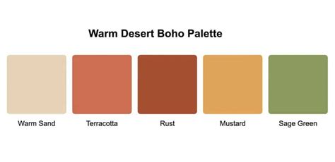 What Are Boho Colours A Complete Guide To Bohemian Colour Palettes