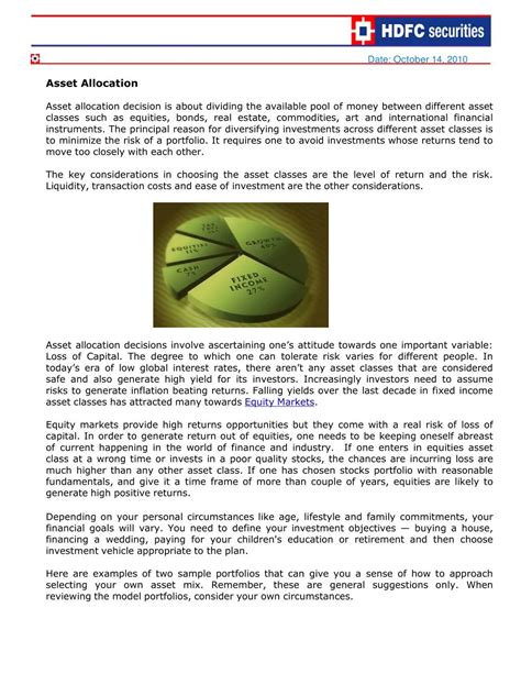 Ppt Assest Allocation Powerpoint Presentation Free Download Id7558576