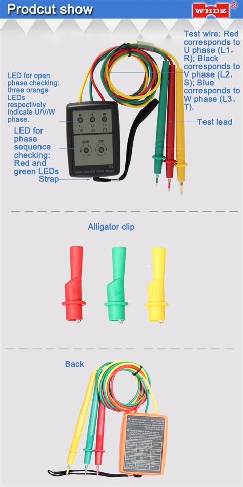 Phase Tester Sp Phase Detector Sequence Indicator Phase Indicator Buy Phase Meter Digital