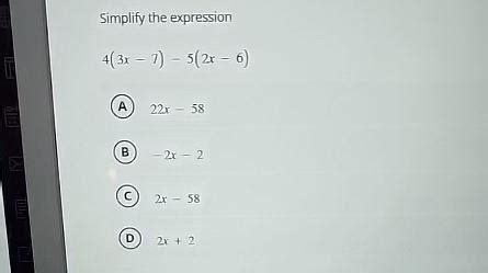 Solved Simplify The Chegg