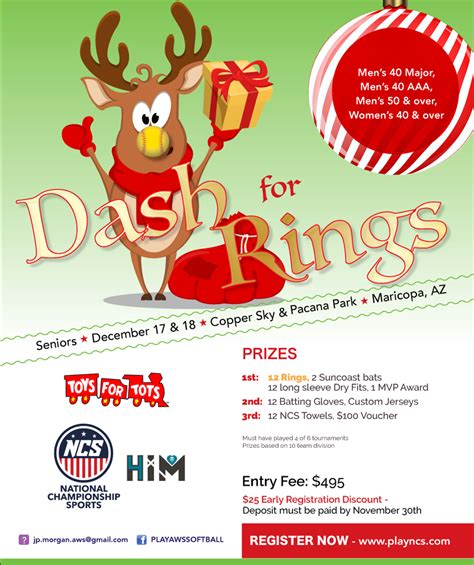National Championship Sports Slowpitch Dash 4 Ring Series Toys 4 Tots Event Info