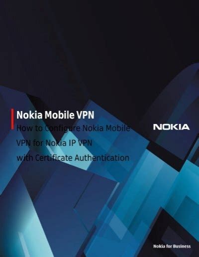 Nokia Mobile VPN