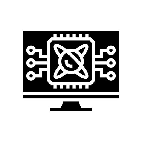 Algorithm Screen Quantum Computer Glyph Icon Illustration 65963403 Vector Art At Vecteezy