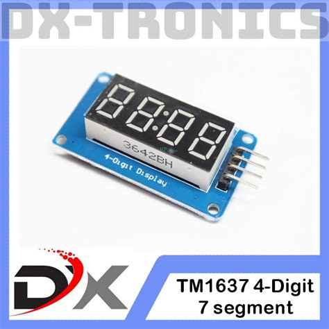 Jual TM1637 Seven Segment 7 Segment 4 Digit Display Module Shopee Indonesia