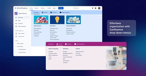 Navigate Confluence With A Drop Down Menu Seibert Products