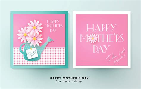 어머니의 날 인사말 카드 종이 잘라 꽃과 타이포 그래피의 집합입니다 0명에 대한 스톡 벡터 아트 및 기타 이미지 0명 3월 계절 Istock