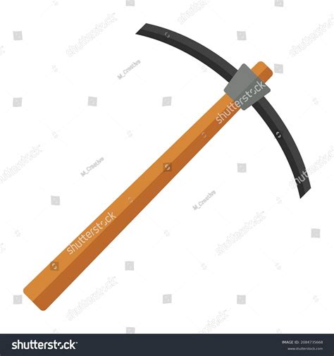 Mining Axe Hammer Flat Clipart Vector Stock Vector Royalty Free 2084735668 Shutterstock