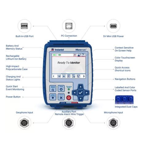 Instantel Micromate Portable Vibration Monitoring Absolute Instrument
