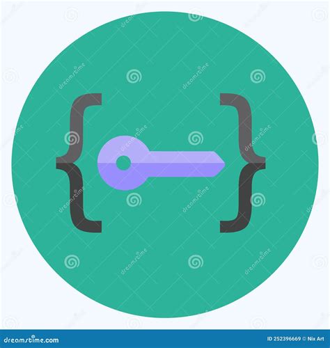 Icon Unlock Code Suitable For Programming Symbol Flat Style Simple