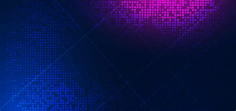 Abstract Technology Futuristic Digital Concept Square Pattern With Lighting Glowing Particles