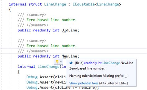 dotnet naming stance field style doesn t distinguish between public internal and private