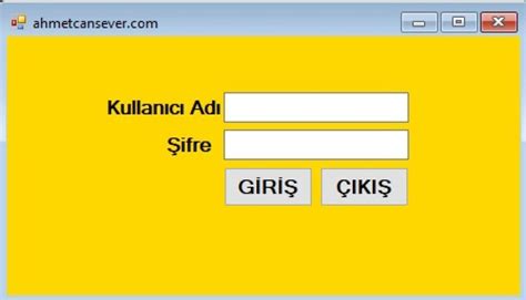C Login Form Kullanıcı Girişi Sql Server Web Tasarım And Programlama