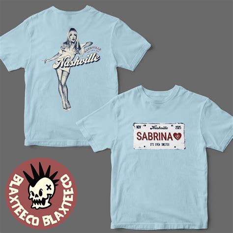 Sabrina Carpenter Nashville Tennessee 2025 Event Merch Tee At