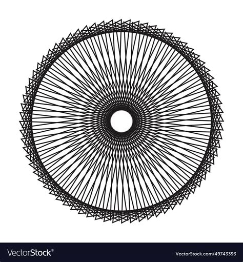 Abstract Geometric Spirograph Background Vector Image
