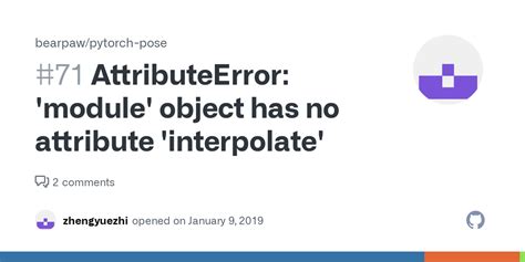AttributeError Module Object Has No Attribute Interpolate Issue