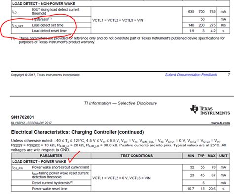Tps2546 Load Detection Power Wake Set Reset Time Power Management Forum Power Management