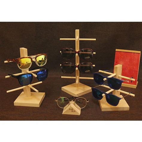 Wooden Sunglass Eyeglass Frame Rack Display Stand Holder Organizer 6
