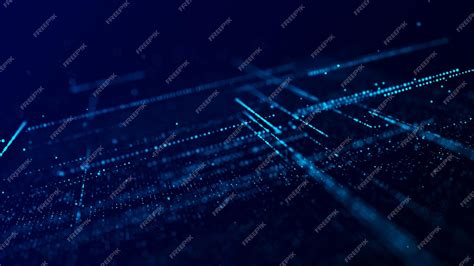 Premium Photo Computer Technology Background Digital Data Flow Network Connection Structure