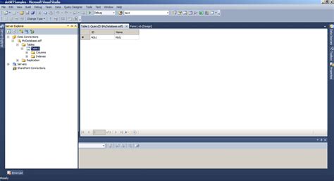Dystopian Code Creating And Populating A Local Database In Visual