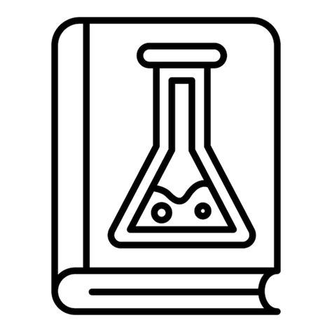 Premium Vector Chemistry Book Icon Style