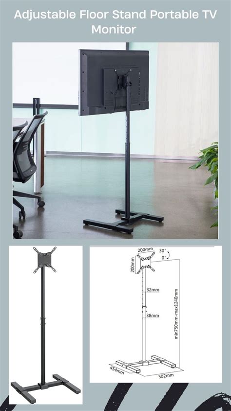 Super Easy To Assemble Portable Tv Monitor Stand