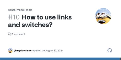 How To Use Links And Switches · Issue 10 · Azuremsccl Tools · Github
