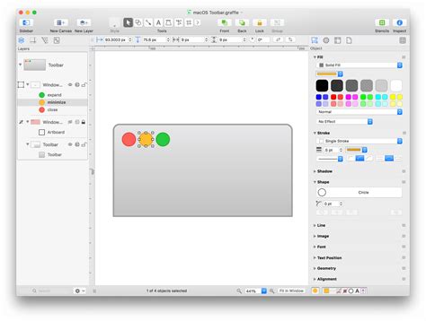 Omnigraffle 7 6 Reference Manual For Macos Using Curating And Creating Stencils