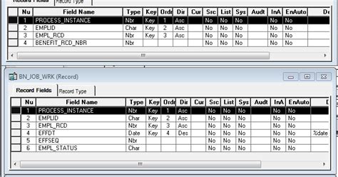 peoplesoft parallel processing using temporary record with application