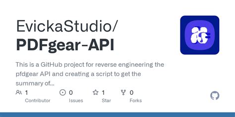 Github Evickastudio Pdfgear Api This Is A Github Project For Reverse Engineering The Pfdgear
