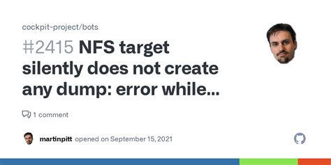 nfs target silently does not create any dump error while loading shared libraries libtinfo so