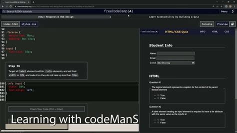 Learn2code Freecodecamp New Responsive Web Design Building A Quiz