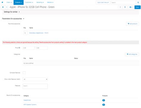 Accessories And Similar Products Cs Cart Add On By Cart Power