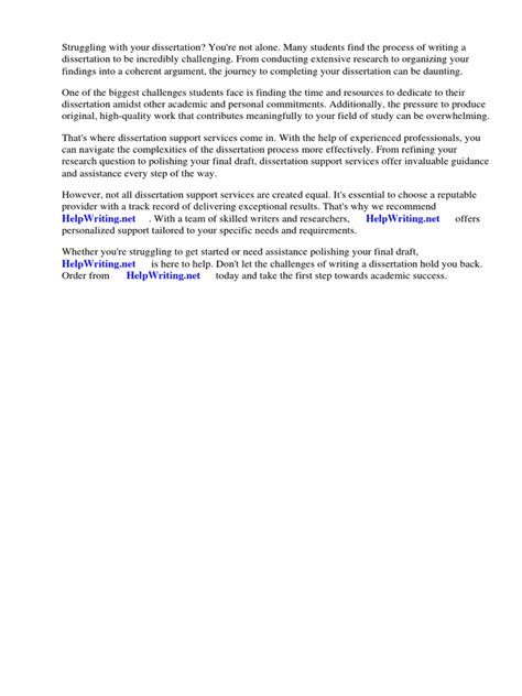 Dissertation Support Pdf Thesis Doctor Of Philosophy