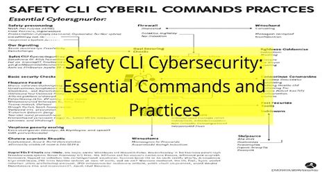 Safety Cli Cybersecurity Essential Commands And Practices Undercode