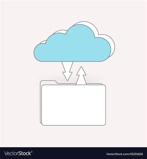 Cloud Storage Backup Service And File Royalty Free Vector