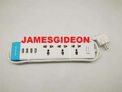 Jual WK USB HUB Charger 4 USB With 3 Electrical Plug Joy Series ORIGINAL WK Di Seller James