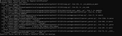 Typeerror Parser Must Be A String Or Character Stream Not Nonetype · Issue 7 · Te Kpycrtsh