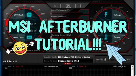 MSI Afterburner Complete Guide Tutorial 2019 YouTube