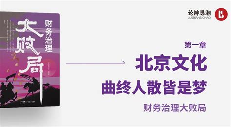 《财务治理大败局》之北京文化一用艺术品赚钱的商人 知乎