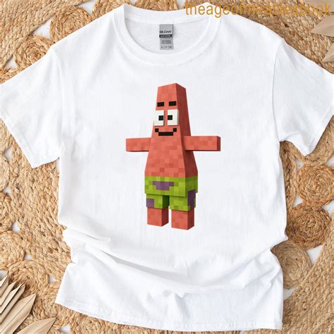 Spongebob Minecraft Style Patrick Star T Shirt