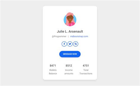 Mdbootstrap React Profiles Codesandbox
