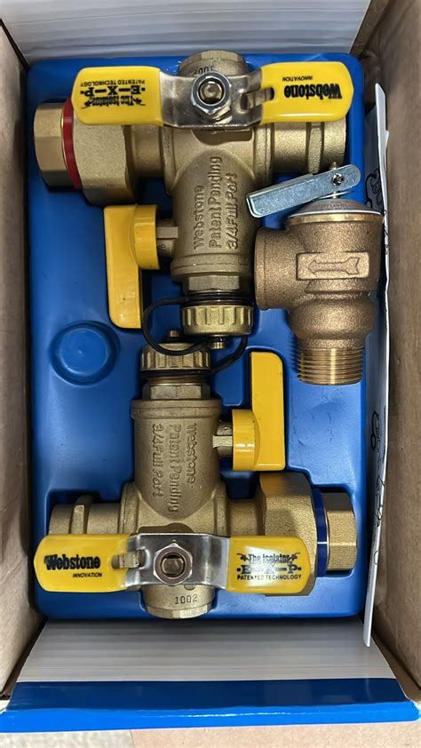 Hvacr Wrik C Isolation Valve Kit With Relief Valve For Asme Model Water Heaters 3 4 In