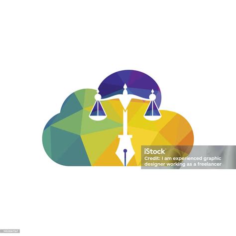 펜촉에 정의 규모를 상징하는 사법 균형이 있는 법률 로고 벡터 법률 법원 사법 서비스 및 회사에 대 한 로고 벡터입니다 개념에 대한 스톡 벡터 아트 및 기타 이미지 Istock