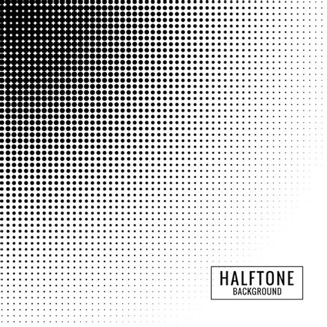 흑백 하프 톤 패턴 배경 무료 벡터