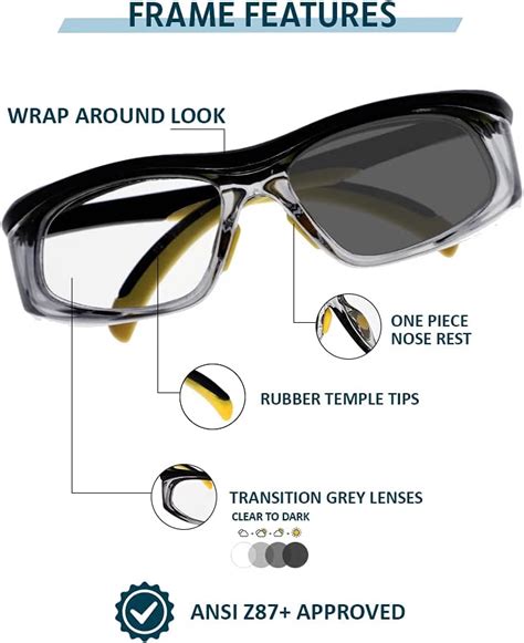 Buy Uvex Photochromic Prescription Safety Glasses Rx Sp 5518 Online In
