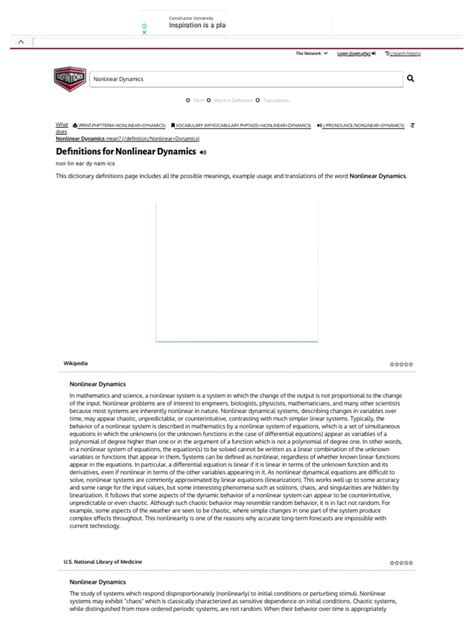 what does nonlinear dynamics mean pdf chaos theory nonlinear system