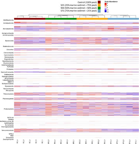 Heatmap Plot And Dendrogram Of Bacterial Genus Identified In The Five