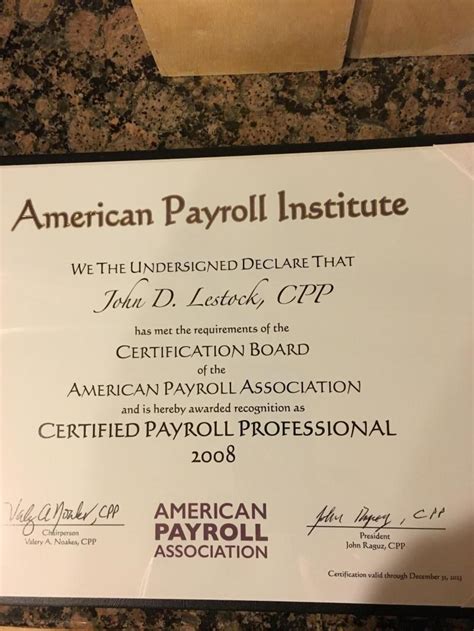 Happy To Renew And Maintain My Cpp Certification For Another Five Years John Lestock Cpp
